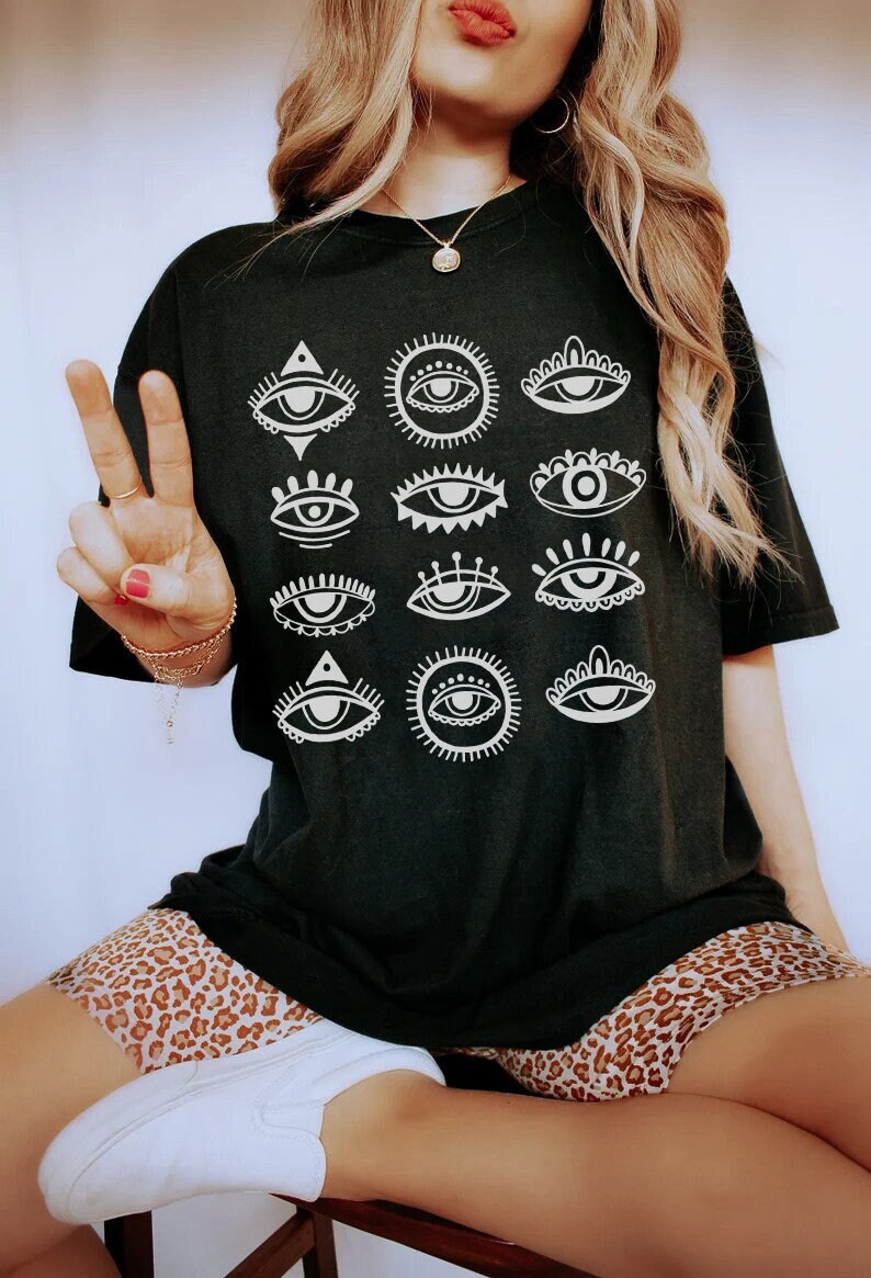 Evil Eye Shirt Witchy Clothing Witchy Things Witchy Clothes - Etsy