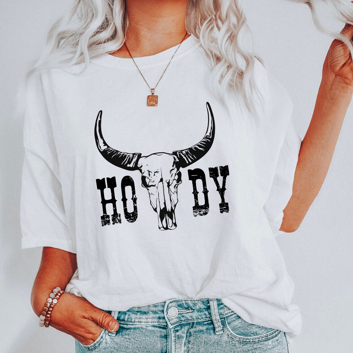 Howdy T Shirt Western Graphic Tee Oversize Graphic Tee Cute Western ...