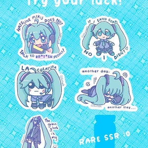 MIKU MEME STICKERS! (mystery Pull - Try Your Luck!!) - Etsy