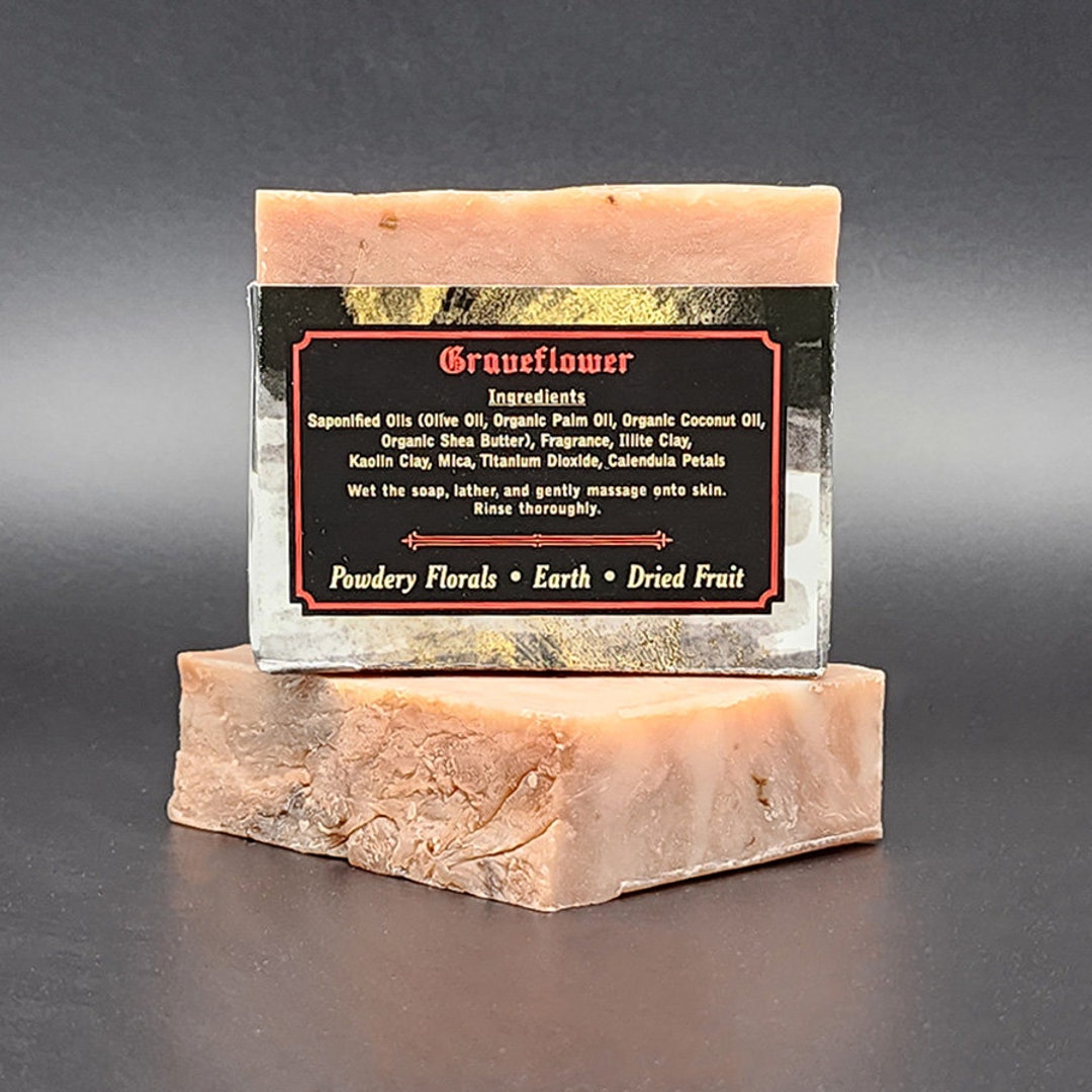 Graveflower | Soap for Metalheads Face and Body Unisex Floral Calendula ...