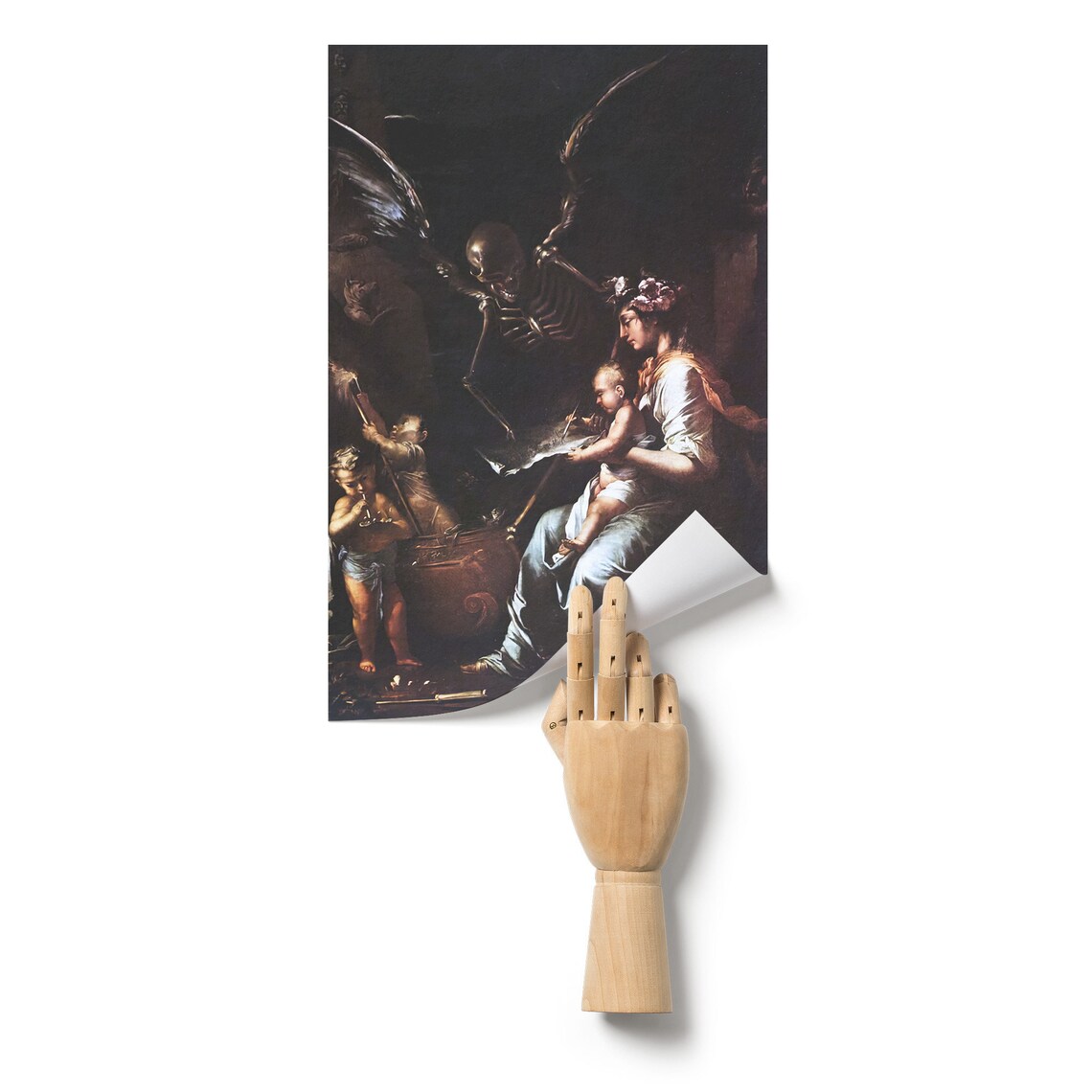 Human Frailty by Salvator Rosa Matte Poster | Fine Classical Art Death ...
