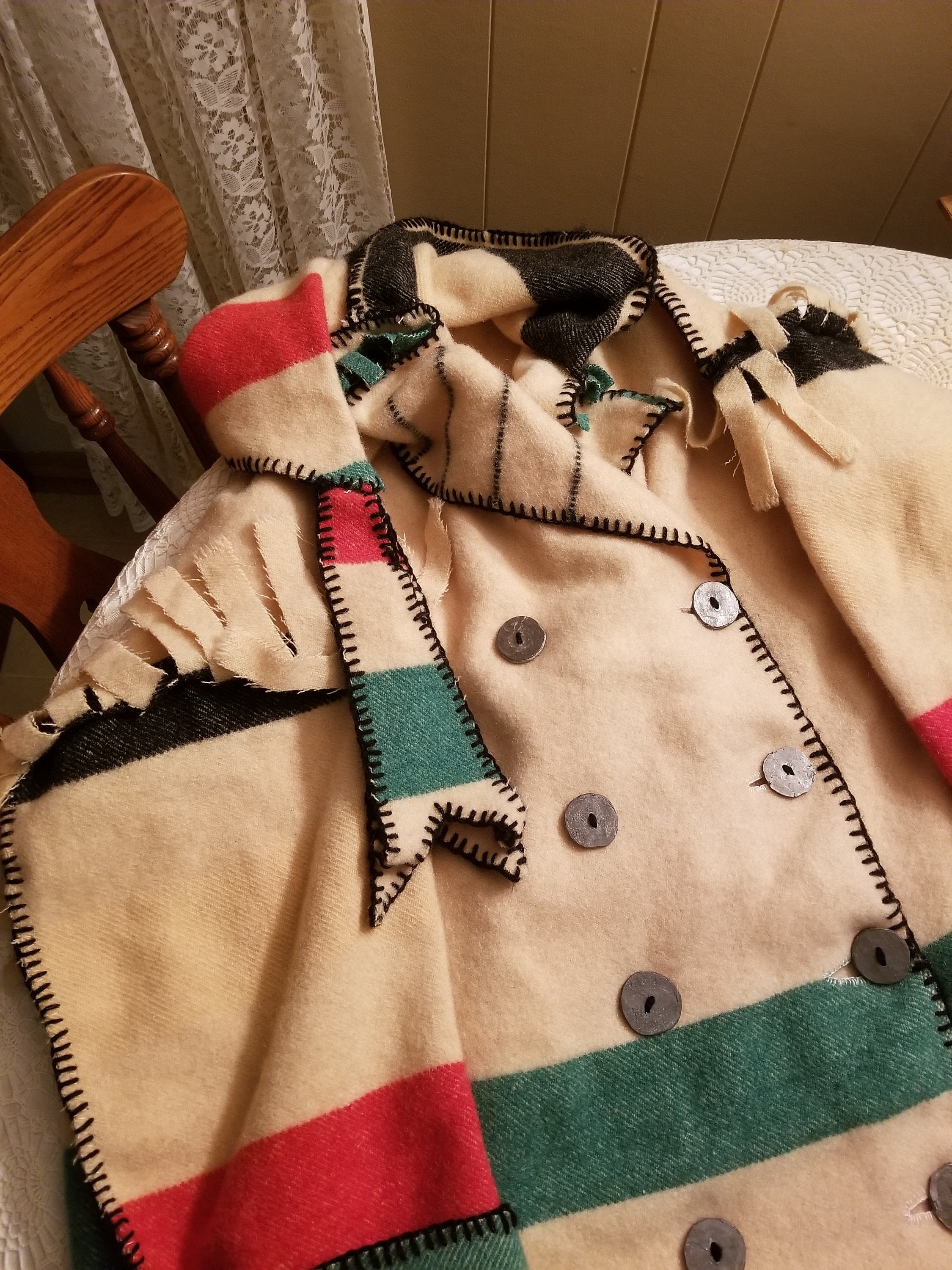 Metis Capote Winter Coat Made From HBC Blanket - Etsy