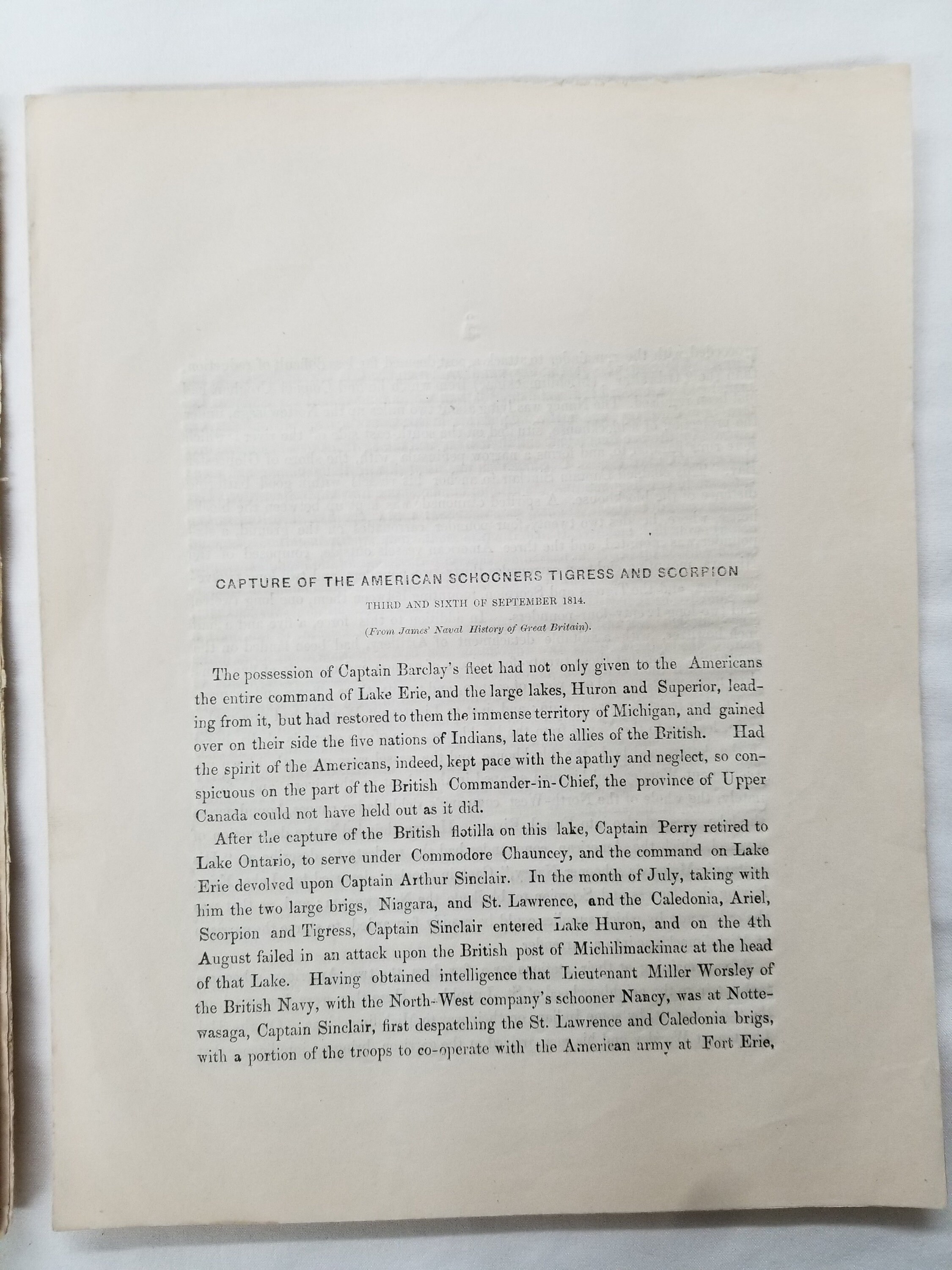 Original VERY RARE Historical Papers Dating From the War of 1812 14, as ...