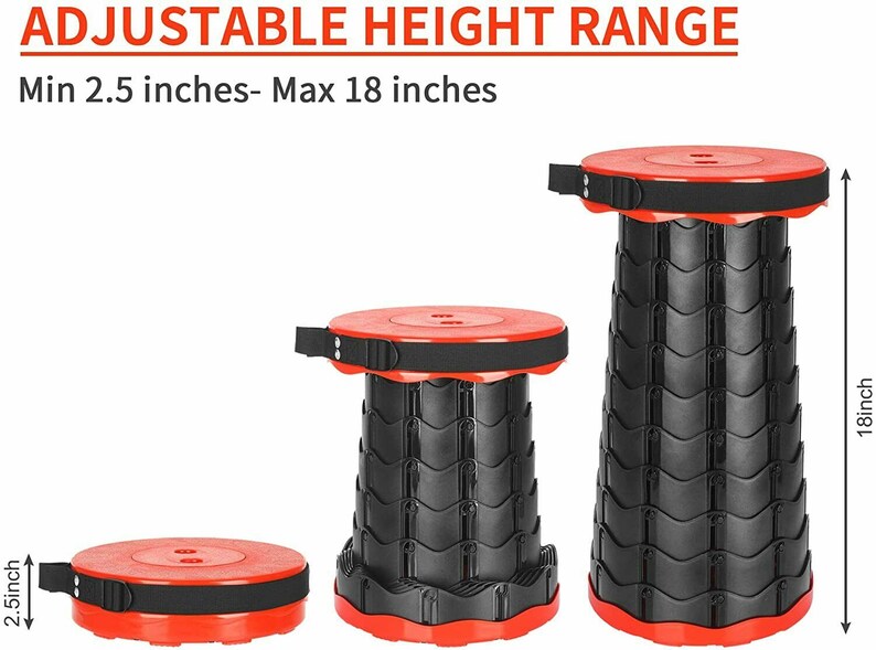 Portable Telescopic Stool Folding Camping Hiking Chair - Etsy