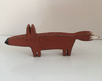 Wooden Fox | Etsy UK