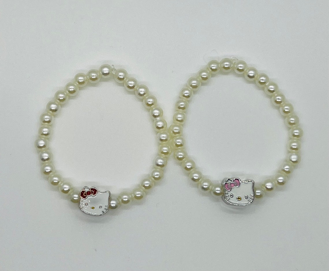 Sanrio Pearl Bracelets Hello Kitty Keroppi Pompompurin Cinnamoroll ...