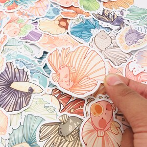 Cute Fish Stickers, Kawaii Sticker Grab Bag, Mystery Sticker Grab Bag ...