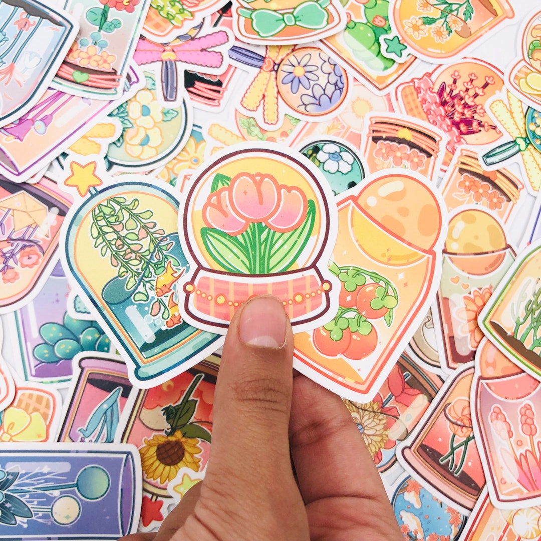 Cute Plant Stickers Kawaii Sticker Grab Bag, Mystery Sticker Grab Bag ...
