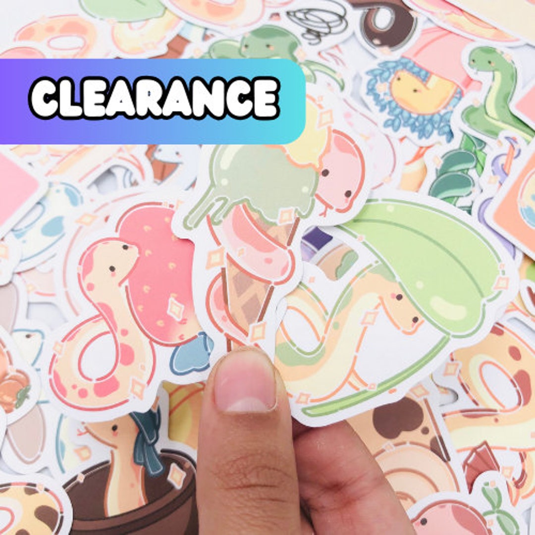 Cute Snake Stickers Grab Bag, Kawaii Sticker Grab Bag, Mystery Sticker ...