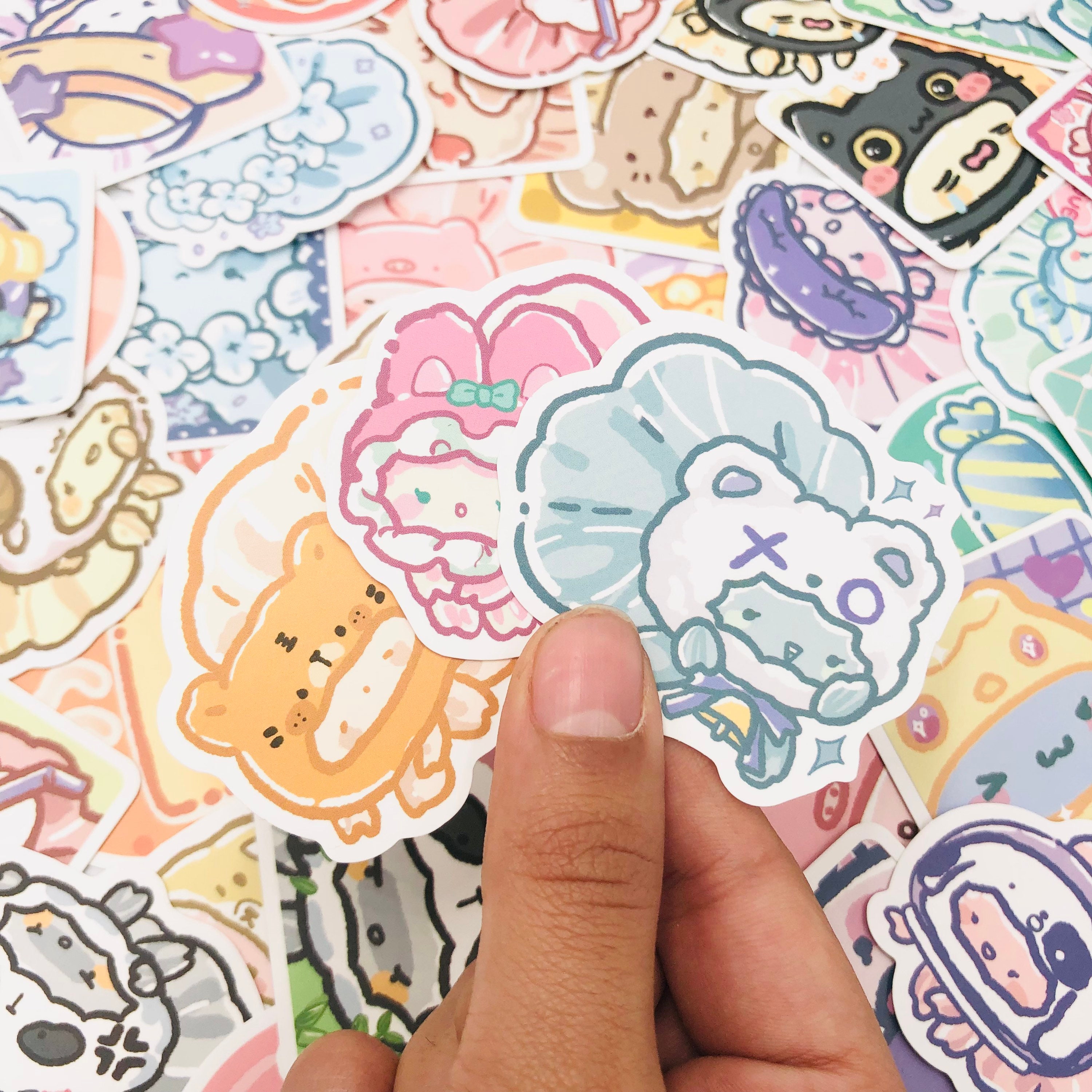 Cute Kawaii Animal Sticker Grab Bag Cute Stickers Kawaii - Etsy