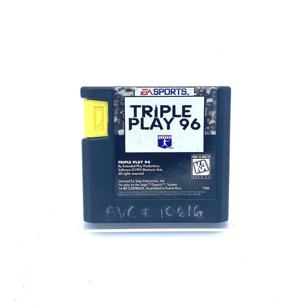 Triple Play 96 (sega Genesis, 1995) Cartridge Only Tested - Etsy