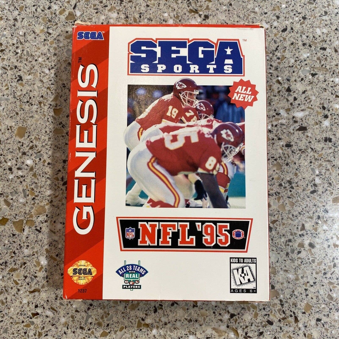 Sega Sports NFL '95 (sega Genesis, 1994) Complete CIB Registration Card ...