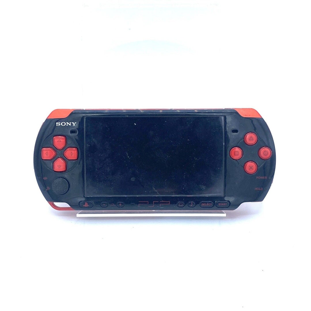 Sony PSP 3001 God of War Edition black & Red W/ Battery 2gb Card Tested ...