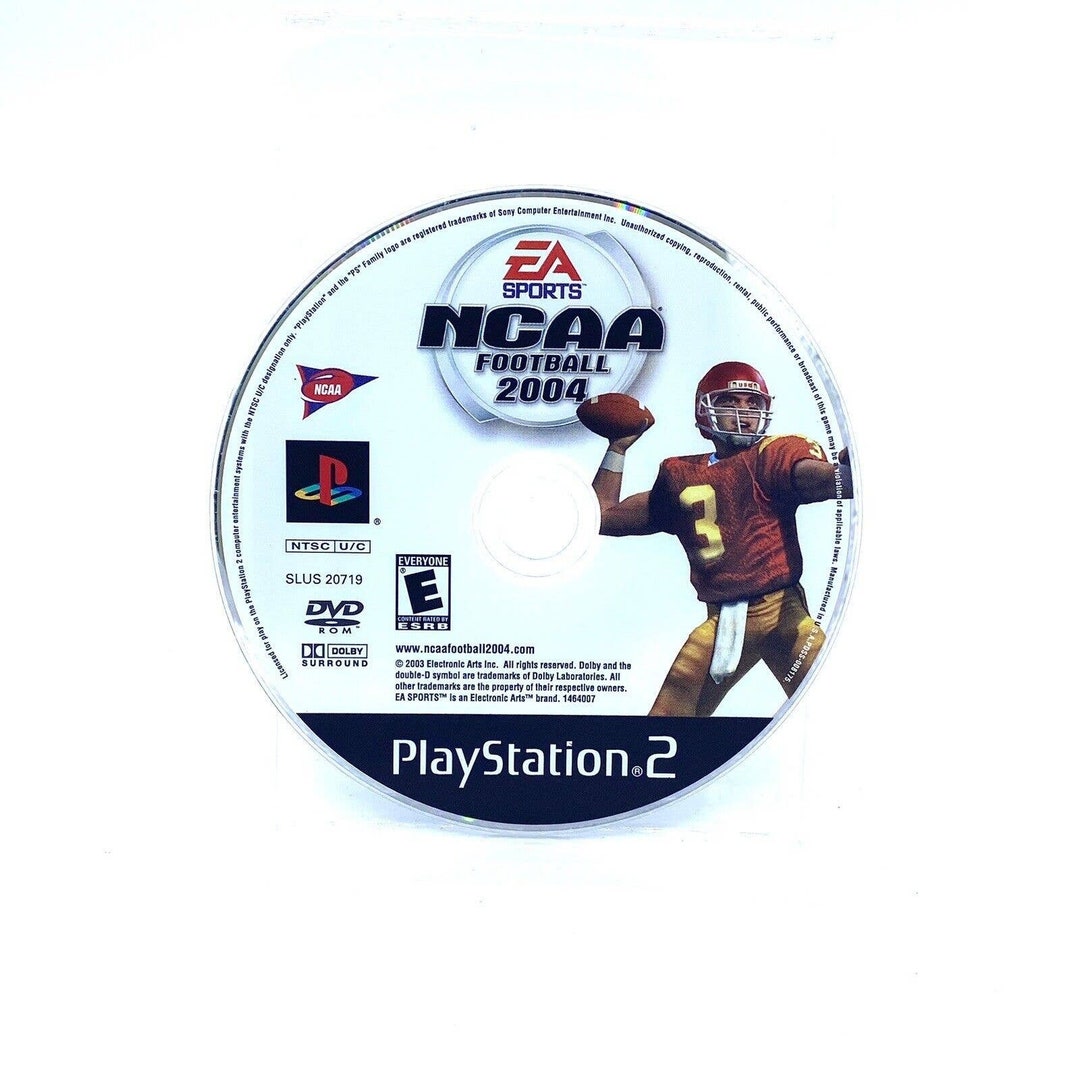 NCAA Football 2004 sony Playstation 2 PS2 2003 Disc Only - Etsy