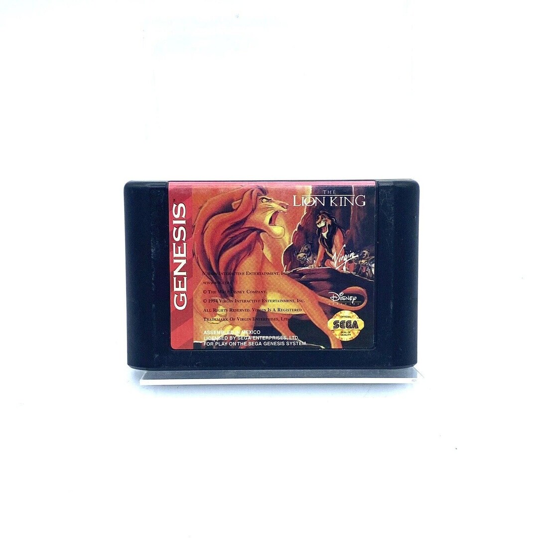 Lion King sega Genesis Cartridge Only Works - Etsy