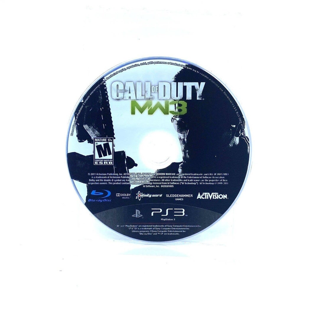 Call of Duty: Modern Warfare 3 sony Playstation 3, 2011 PS3 Disc Only ...