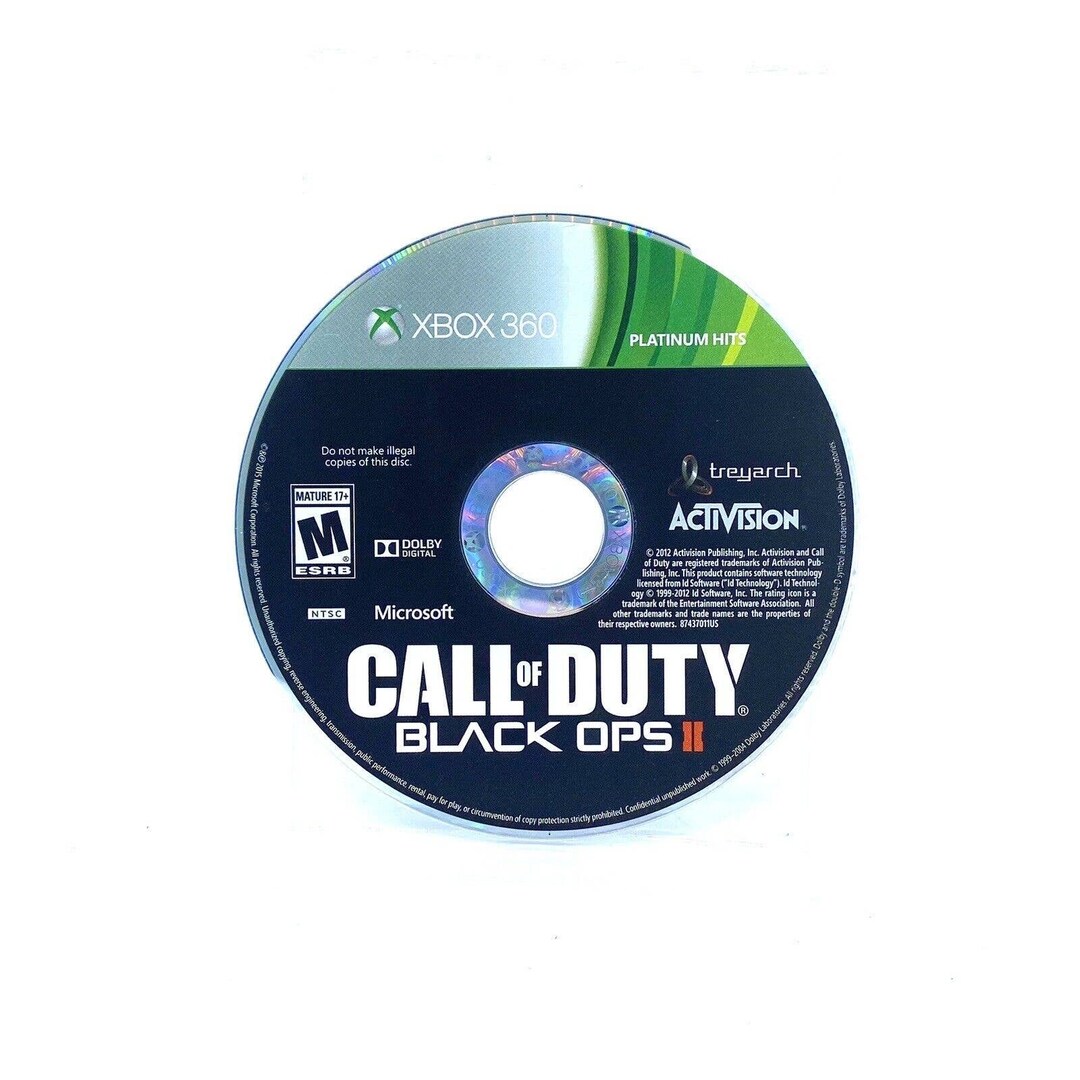 Call of Duty: Black Ops 2 II microsoft Xbox 360, 2012 Disc Only Tested ...