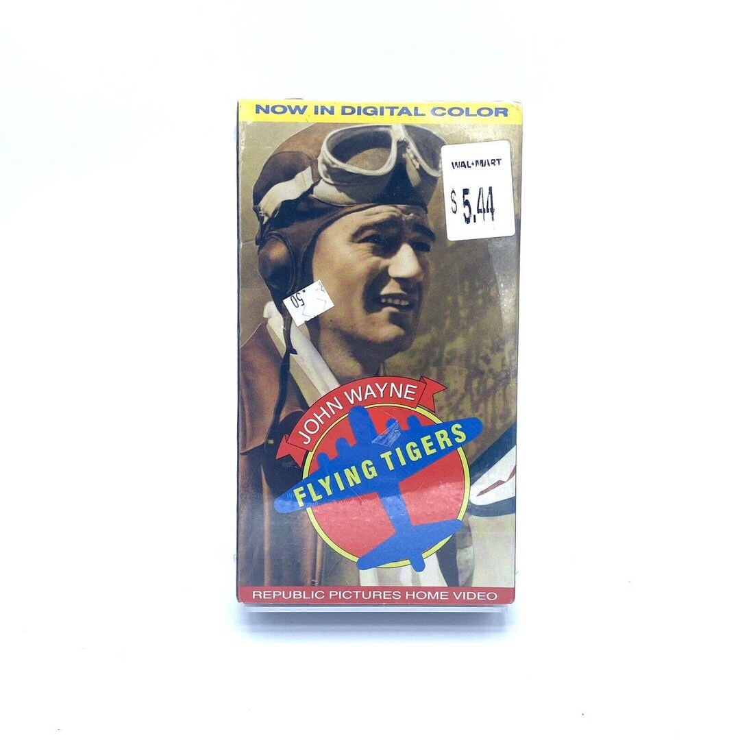 Flying Tigers John Wayne VHS 1942 War Action Movie New Sealed - Etsy