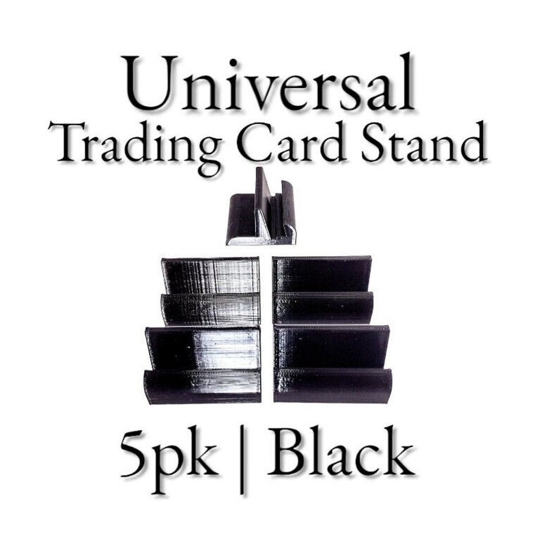 5pk Universal Black Card Stand: Trading Card PSA, BGS, Business, One ...