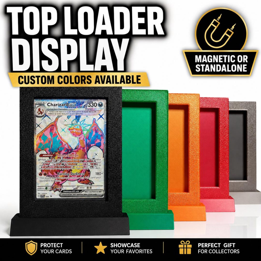 Top Loader Card Display Stand | Pokemon Card Display | Sports Card ...