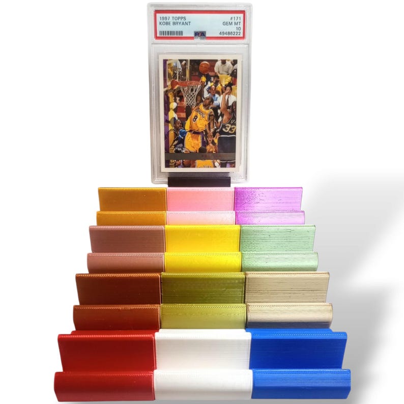 Trading Card Stand - Choose Color - Custom Text Available - Etsy