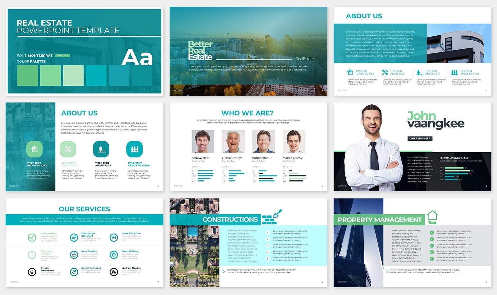 Real Estate Powerpoint Template | Real Estate PPT | Property PPT | Real ...