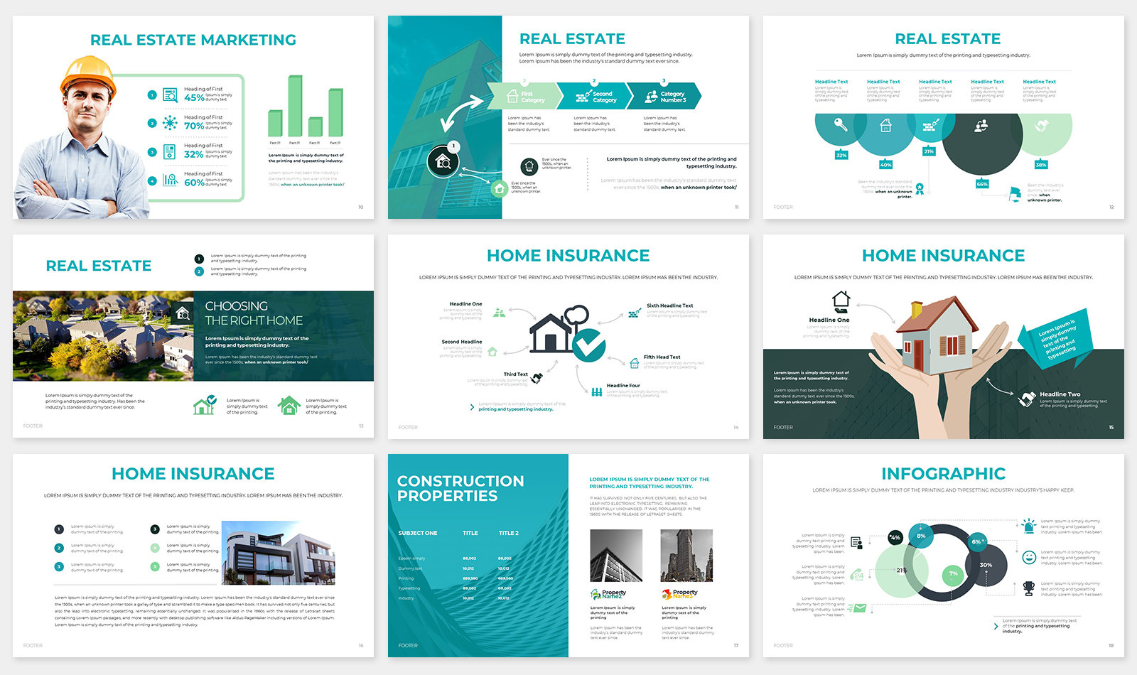 Real Estate Powerpoint Template | Real Estate PPT | Property PPT | Real ...
