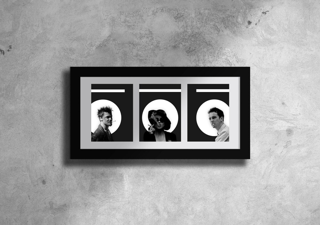 Fight Club Print, Digital Print, Movie Poster, Wall Art, Movie Print ...