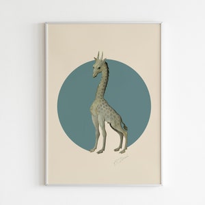 Hieronymus Bosch, Giraffe, Digital Print, Wall Decor, Home Decor, Wall ...