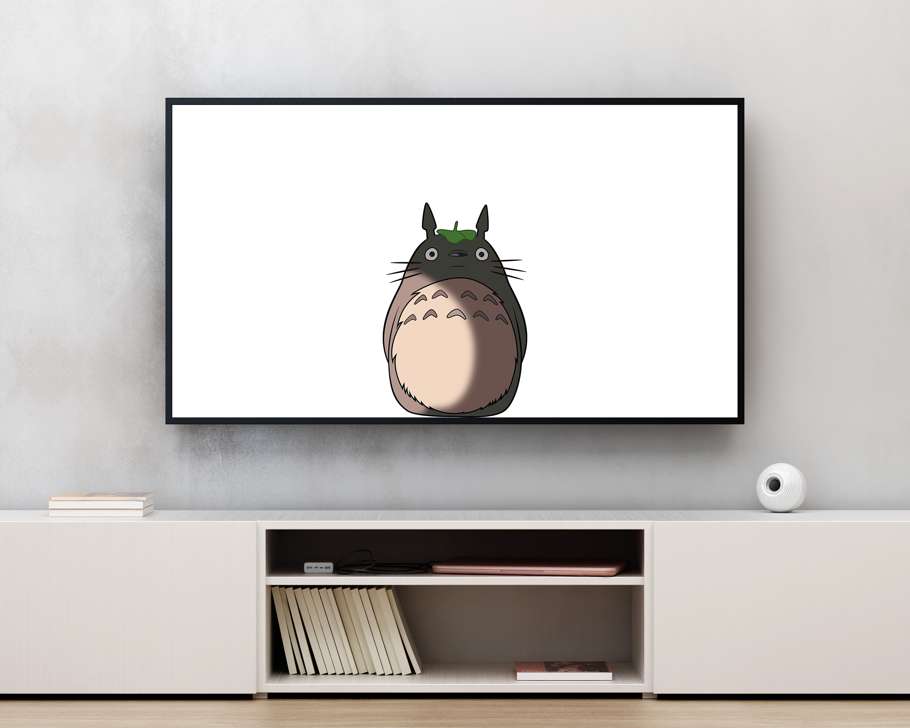 Samsung Frame TV Art Totoro Anime Poster Hayao Miyazaki - Etsy