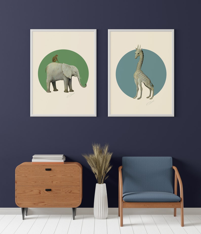 Hieronymus Bosch, Giraffe, Digital Print, Wall Decor, Home Decor, Wall ...