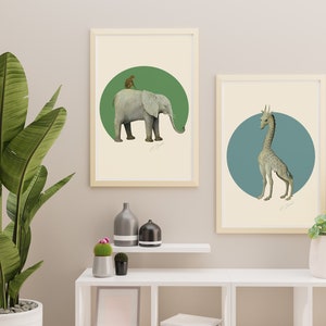 Hieronymus Bosch, Giraffe, Digital Print, Wall Decor, Home Decor, Wall ...