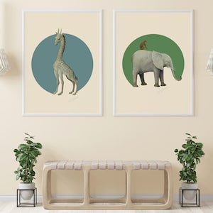 Hieronymus Bosch, Giraffe, Digital Print, Wall Decor, Home Decor, Wall ...