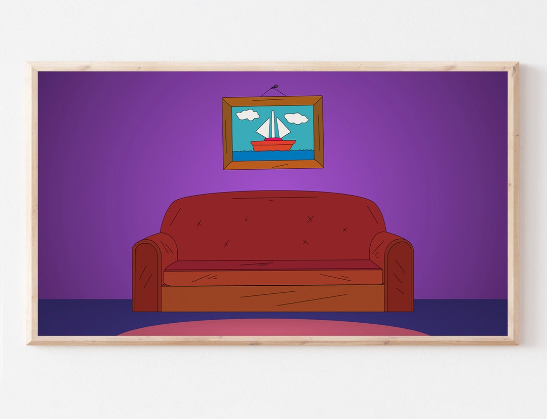 Samsung Frame TV Art, the Simpsons, Cartoon, Digital Download, Samsung ...