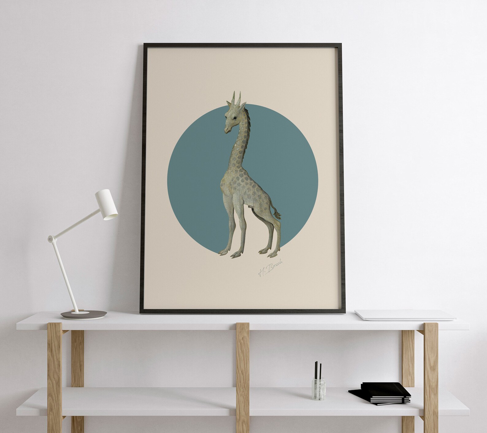Hieronymus Bosch Giraffe Digital Print Wall Decor Home - Etsy