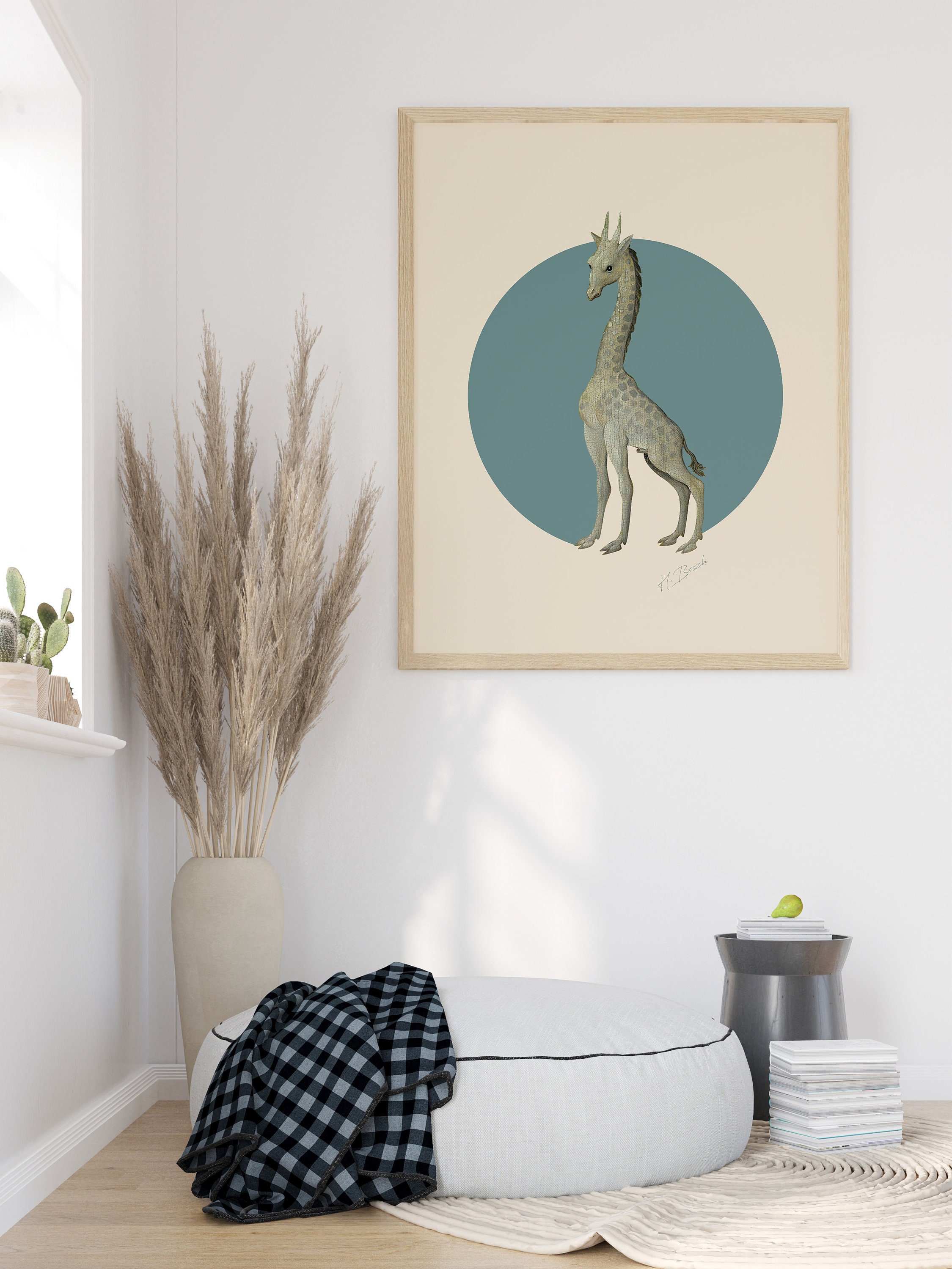 Hieronymus Bosch, Giraffe, Digital Print, Wall Decor, Home Decor, Wall ...