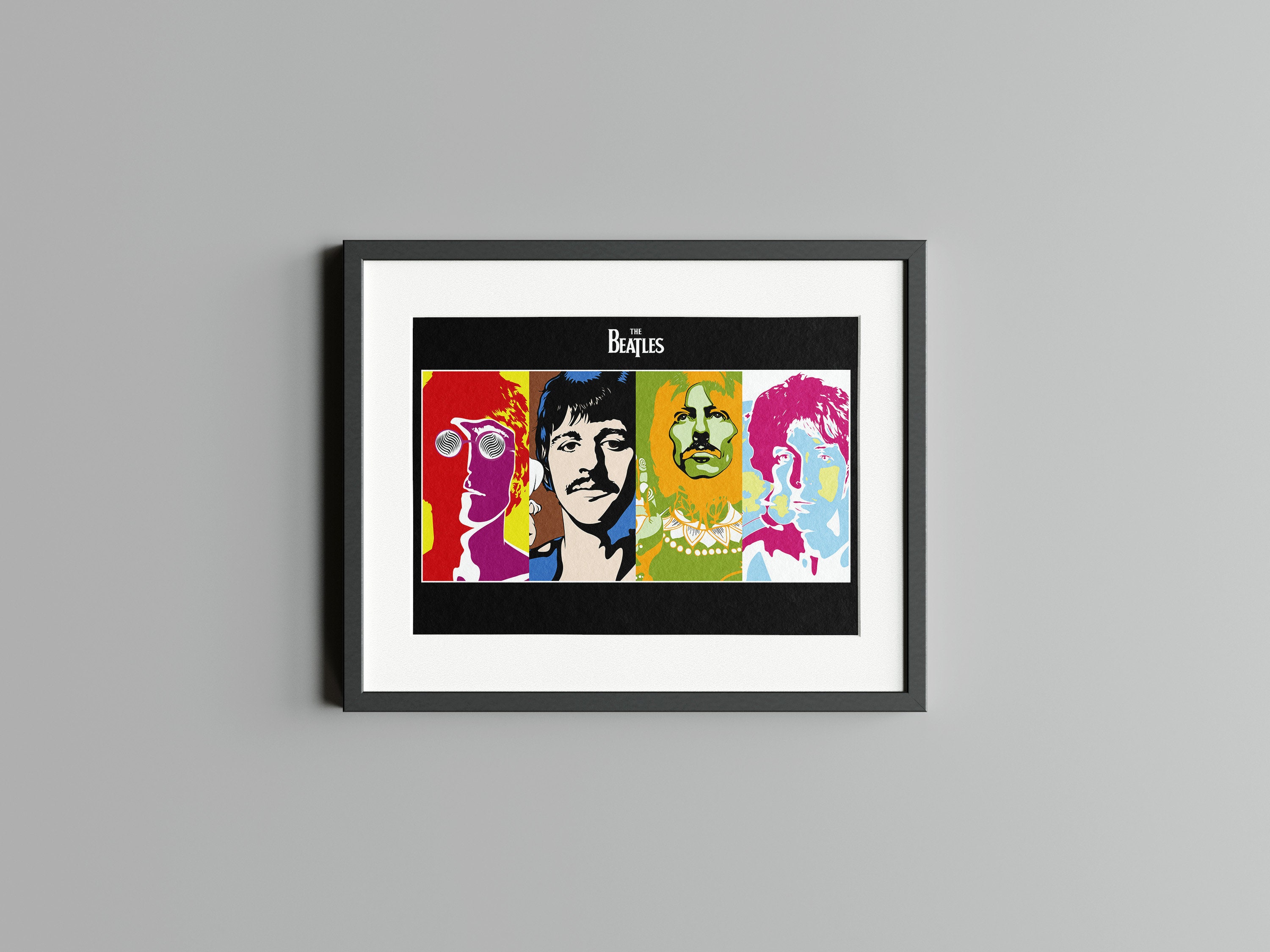 The Beatles, Digital Print, Rock, Poster, Music, Wall Art, Digital ...