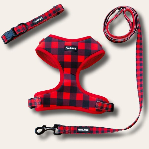 Plaid Dog Harness - Etsy