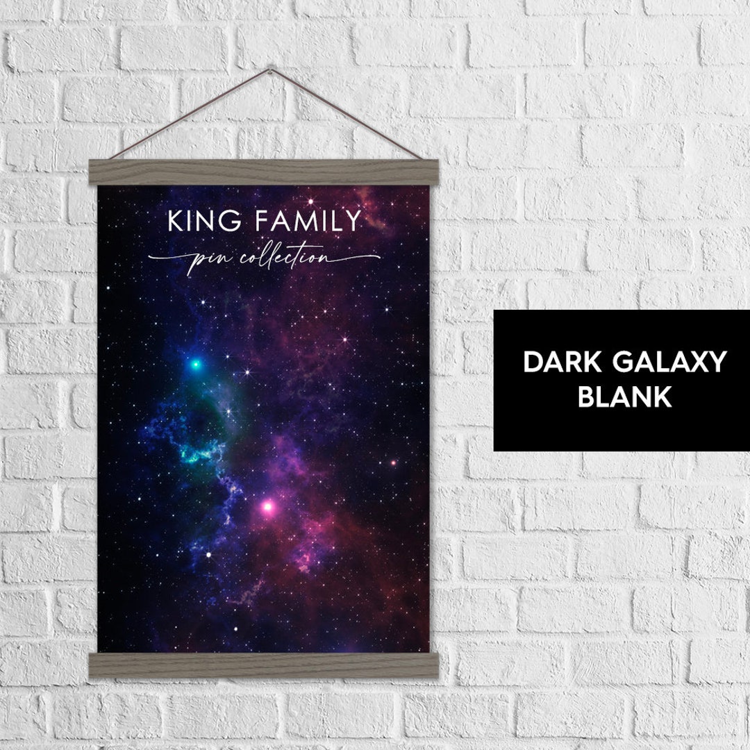 Dark Galaxy Pin Collection Canvas Display Banner | Pin Display - Etsy