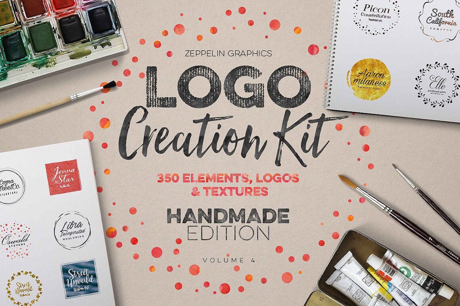 Logo Creation Kit Handmade Edition Logo Template Creator Kits Bundle ...