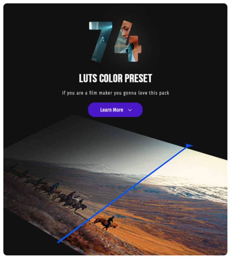 Hollywood Color Grading Pack Luts 75 Sets Bundle Collection | Premiere ...
