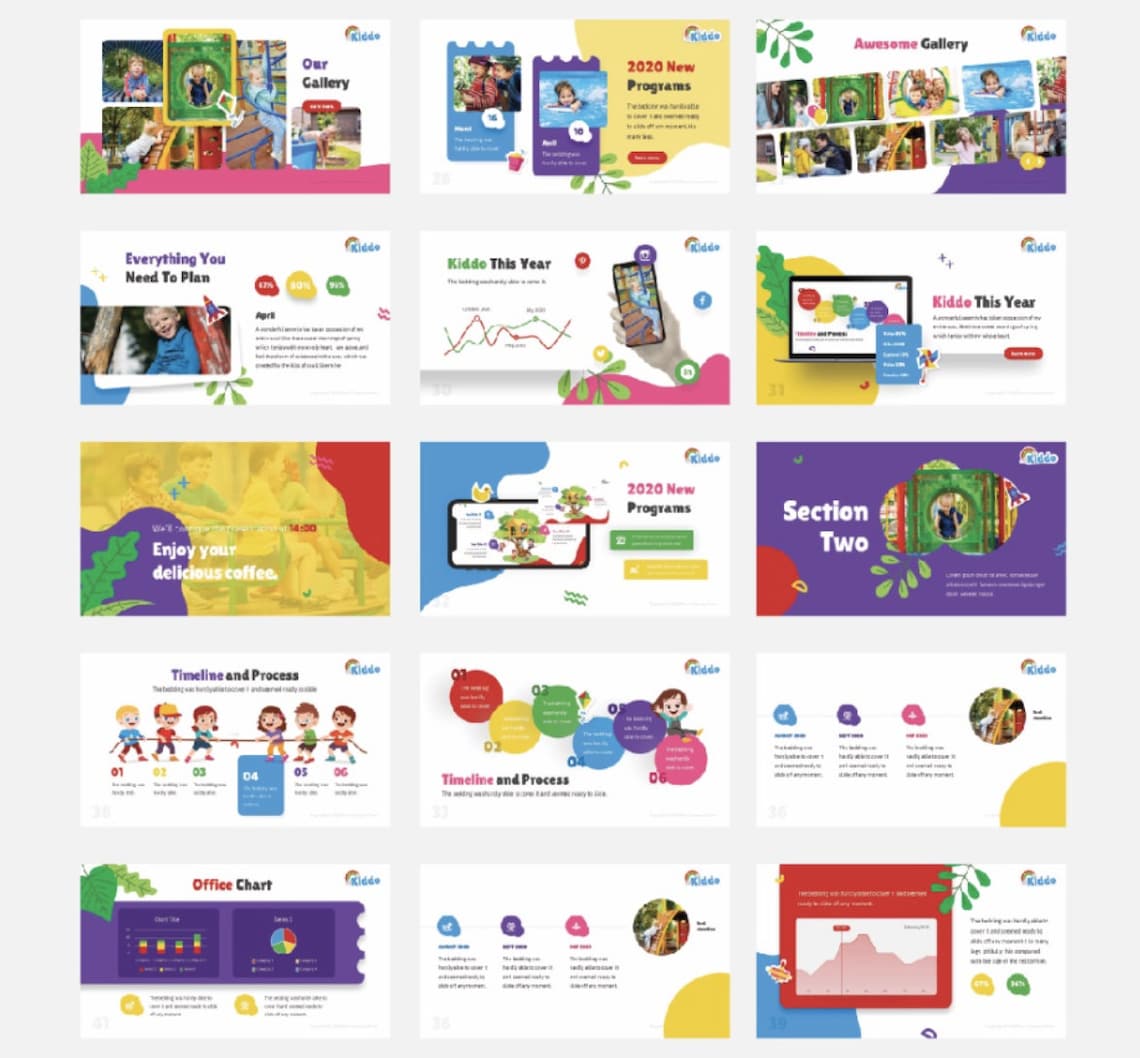 Fun Educational Powerpoint Templates for Kids - Cute Cartoons, Animated ...
