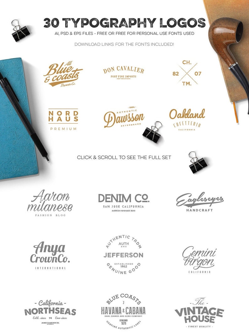 Logo Creation Kit Logo Artist Edition Template Creator Kits Bundle PSD ...