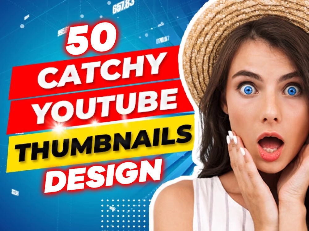 50 Sets Youtube Thumbnail Design Template | PSD File Format for Easy ...