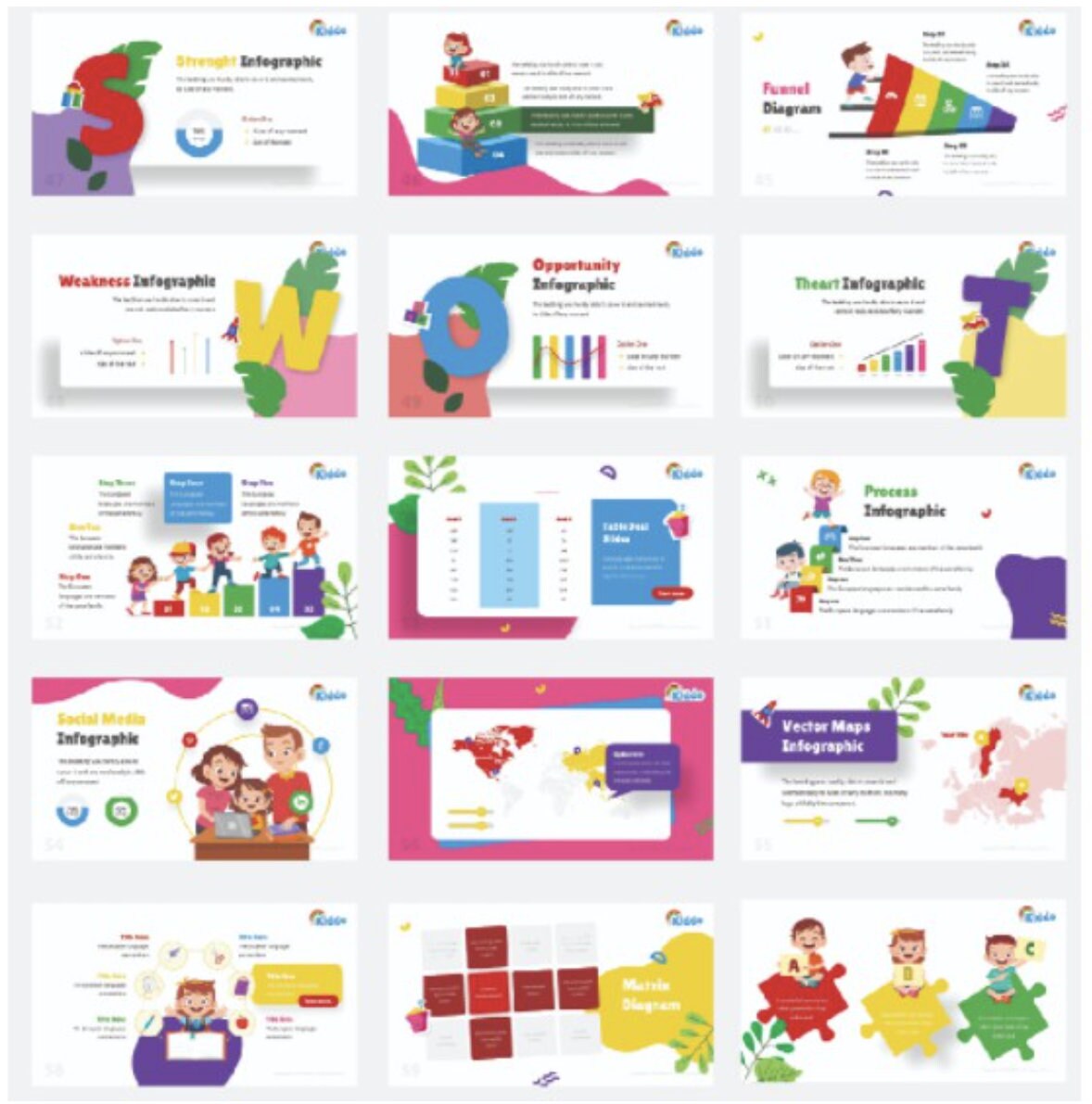 Fun Educational Powerpoint Templates for Kids - Cute Cartoons, Animated ...