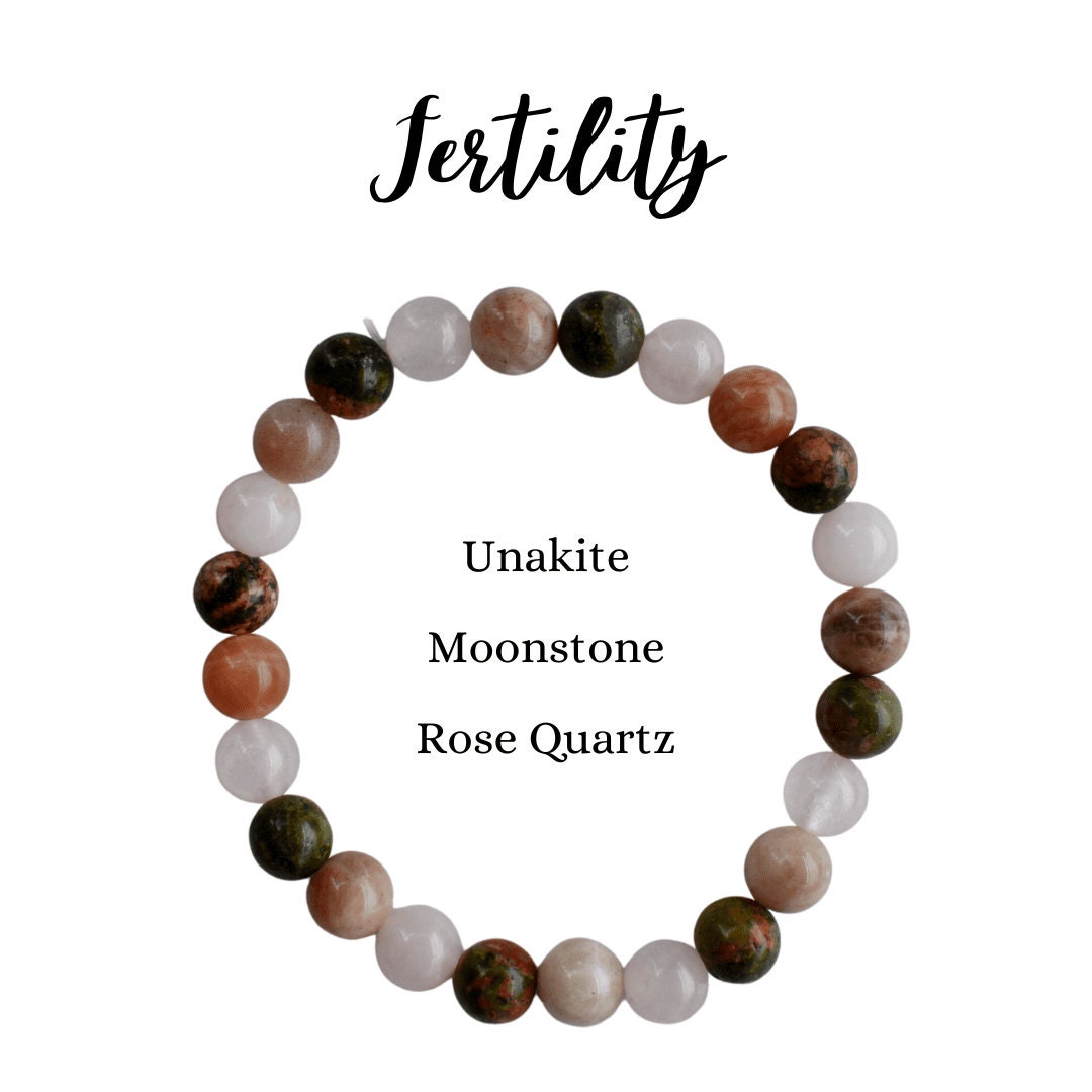 Balancing FERTILITY Crystal Bracelet, Fertility Crystal Bracelet for ...