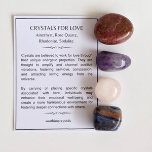 Attracting LOVE Crystals Set, Love for Gifts Set, Love Crystal Set ...