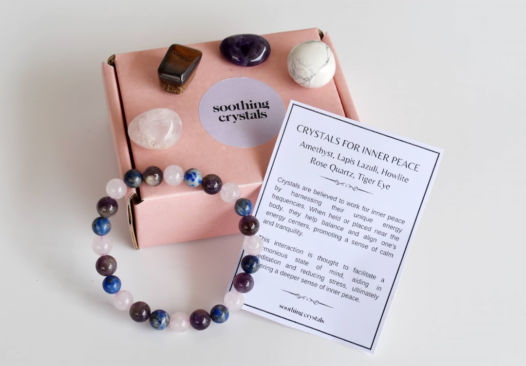 Promoting INNER PEACE Crystals Set, Peace of Mind Stones, Balancing ...