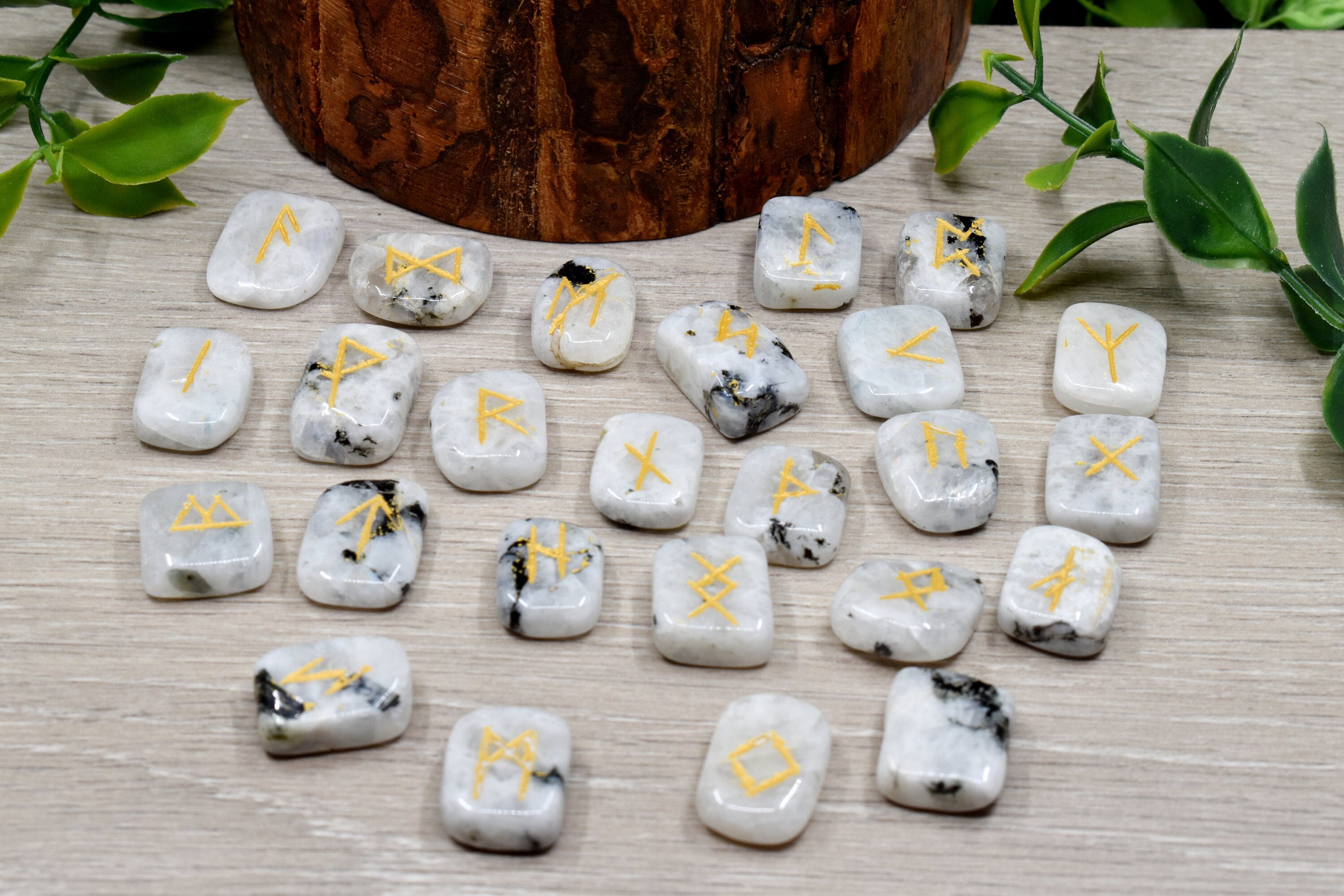 Rainbow Moonstone Rune Sets Elder Futhrak Rune Set Comes With - Etsy