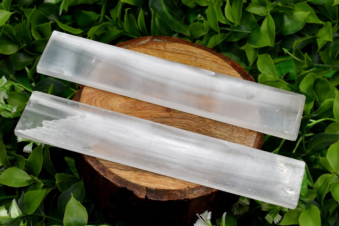 Selenite 6 Inch Charging Plate, Polished Selenite Slab, Selenite ...